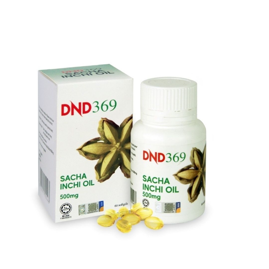 DND369 SACHA INCHI OIL 60 VEGE SOFTGEL X 1 BOTOL