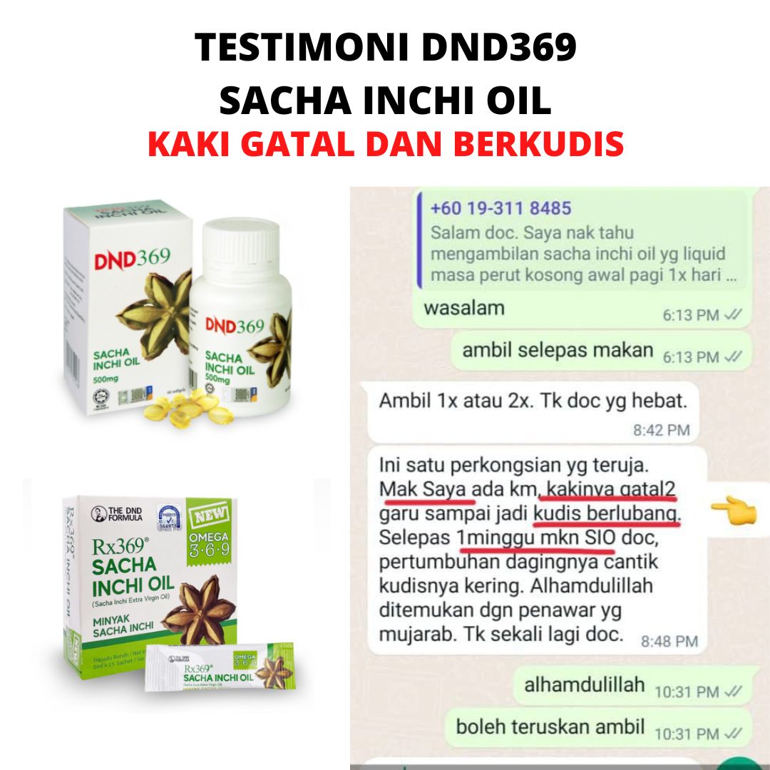 RX369 SACHA INCHI OIL (5ML X 15 SACHET) X 8 KOTAK - DND Health Wellness