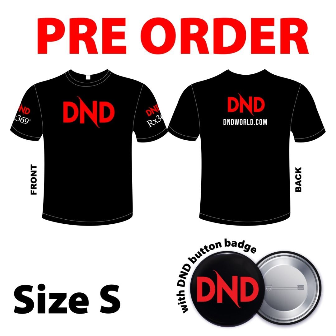 1 DND T.SHIRT(SHORT SLEEVE) (SIZE M) + 1 DND BADGE - DND Health Wellness