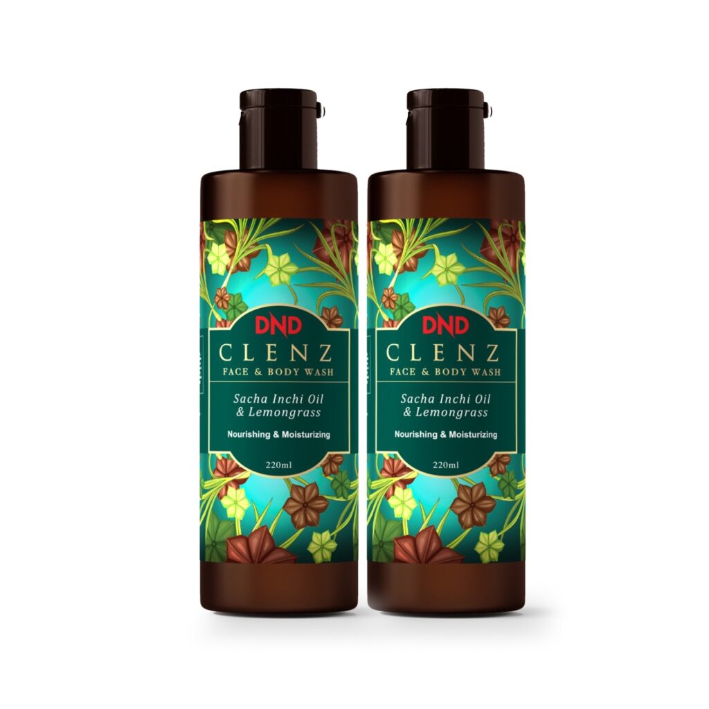 DND CLENZ FACE & BODY WASH (220ML) X 2 BOTOL - DND Health Wellness