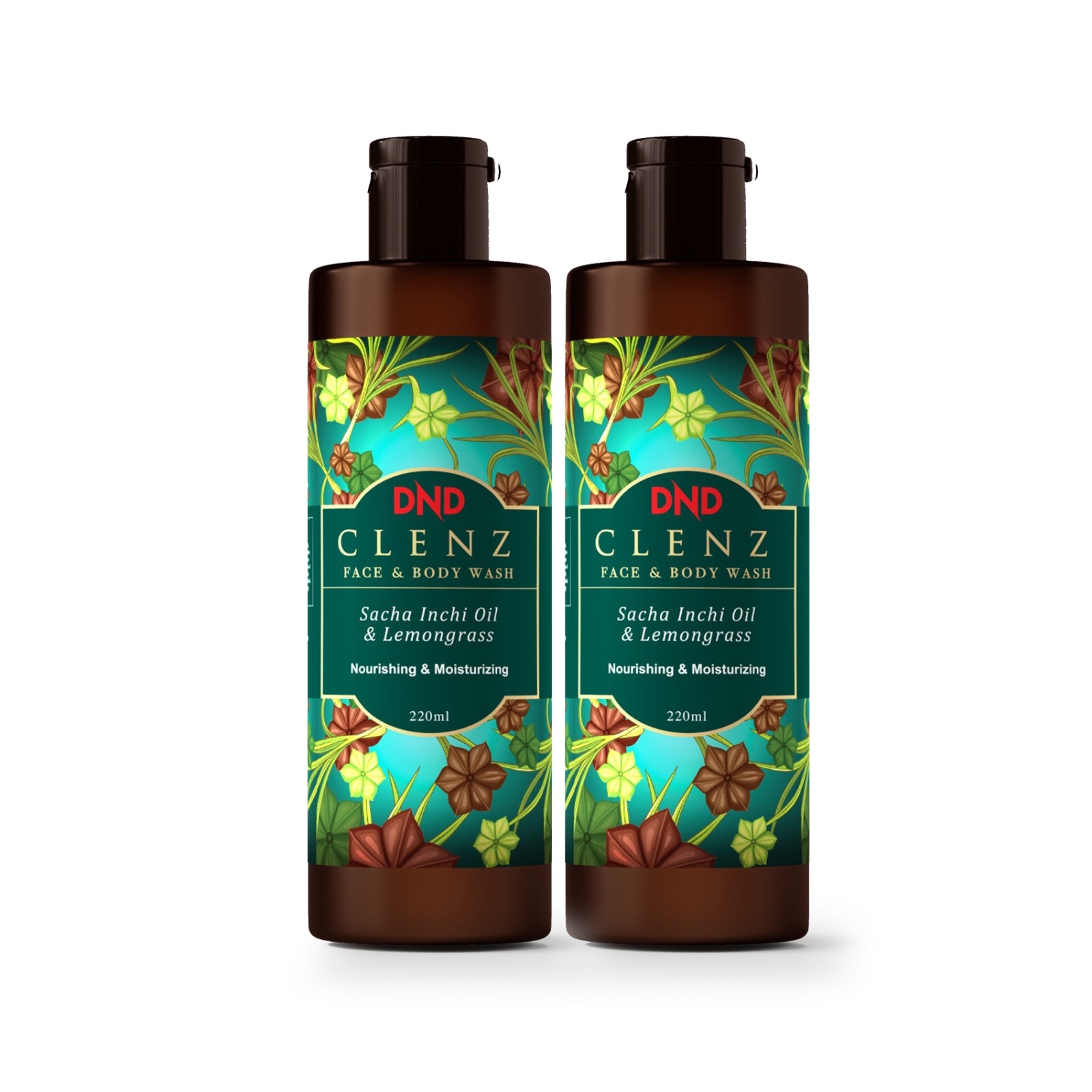 DND CLENZ FACE & BODY WASH (220ML) X 2 BOTOL - DND Health Wellness