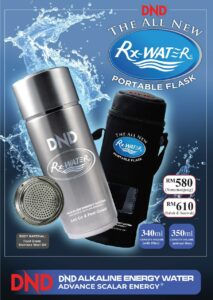 DND RXWATER PORTABLE FLASK - DND Health Wellness