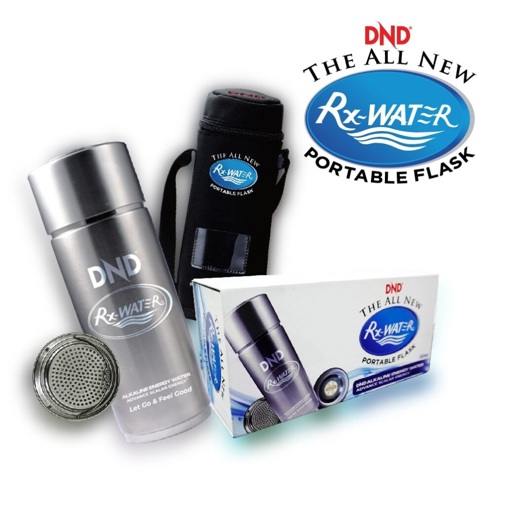 DND RXWATER PORTABLE FLASK (FLASK + BAG) - DND Health Wellness
