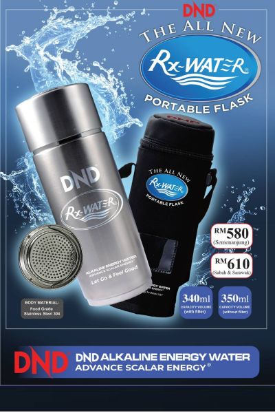 DND RXWATER PORTABLE FLASK + THE ALL NEW RXWATER SYSTEM - DND Health ...